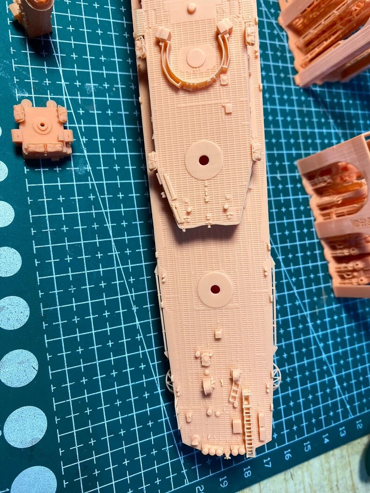 3D Printed 1/350 WWII U.S. Forrest Sherman Class Destroyer Unpainted ...