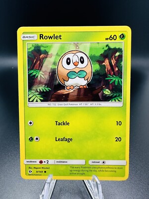 Pokemon TCG - Rowlet 9/149 - Sun & Moon 2017 | eBay