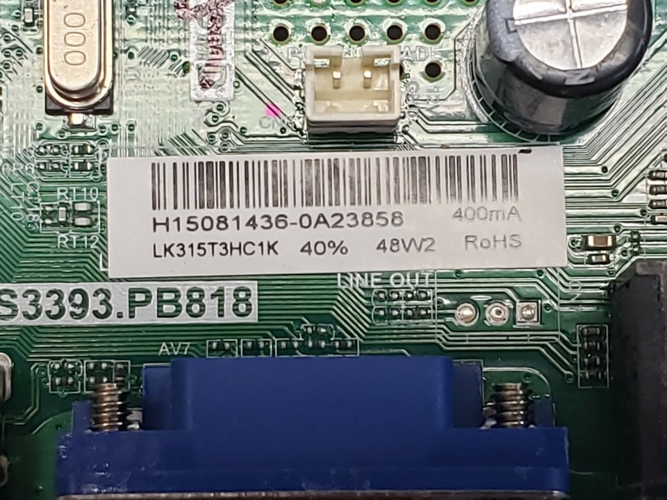 ELEMENT 32" ELEFT326 MAIN VIDEO BOARD UNIT H15081436 MOTHERBOARD | eBay