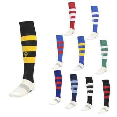 MACRON HOOPS SOCKS FOR FOOTBALL & RUGBY - KIDS & JUNIOR SIZES - MATCH ...