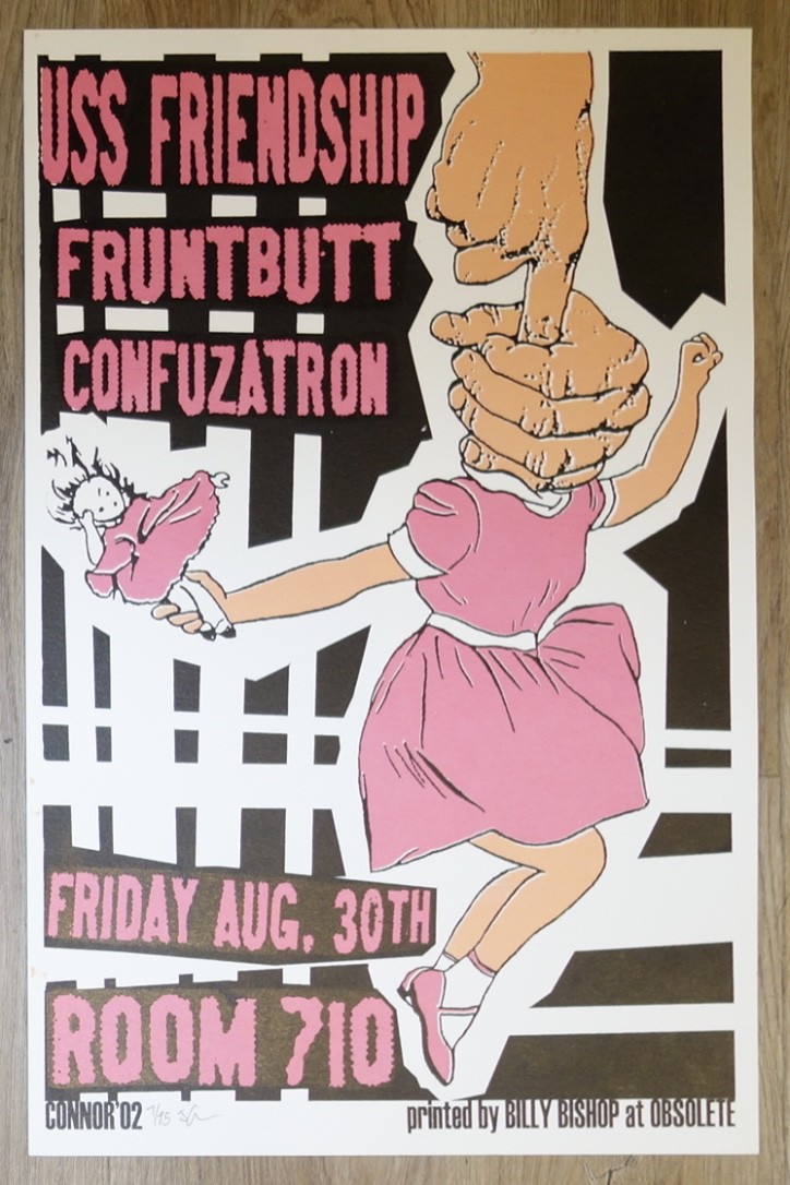 2002 USS Friendship Fruntbutt - Austin Silkscreen Concert Poster by ...