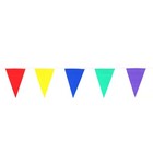 Bright Multicolour Triangle Plastic Double-Sided Party BBQ Garden Party ...