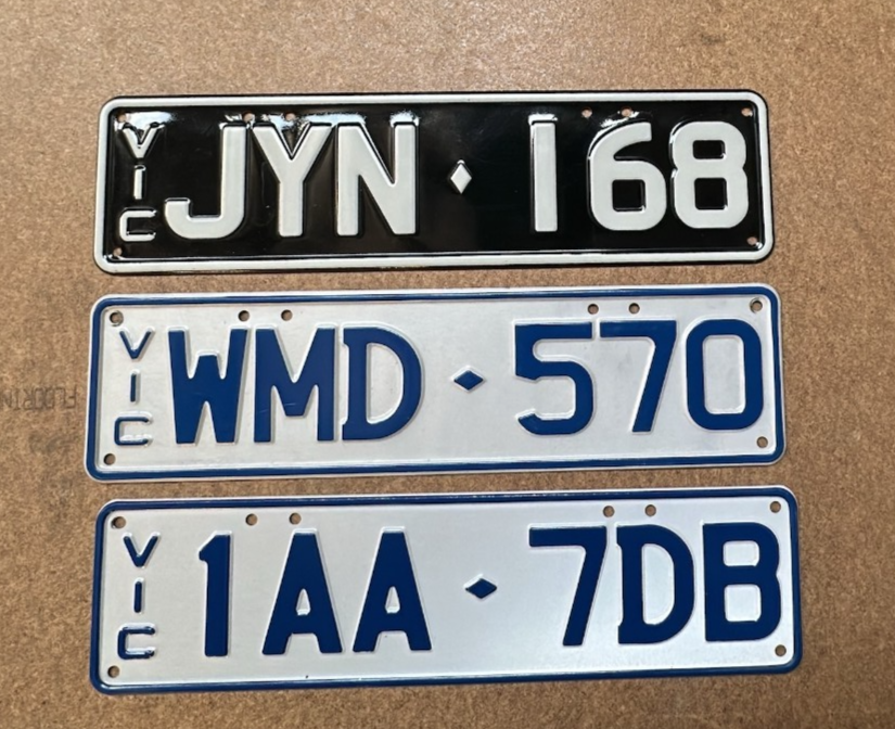 License plate Number plate VIC 3 VERSIONS SLIMLINES | eBay Australia