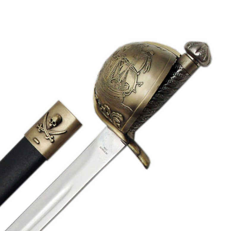 Jack Sparrow Pirates of the Caribbean Sword Steel Cutlass Saber ...