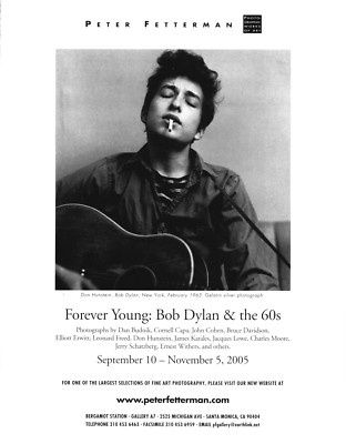 DON HUNSTEIN BOB DYLAN PETER FETTERMAN GALLERY 2005 VINTAGE MAGAZINE ...