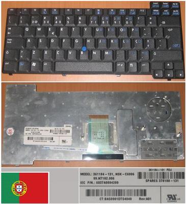 Tastiera qwerty Portoghese HP NC6220 NSK-C6006 99.N7182.006 361184-131 ...