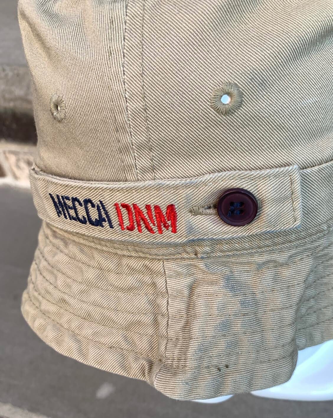 Vintage Mecca USA DNM Tan Bucket Hat - Gem