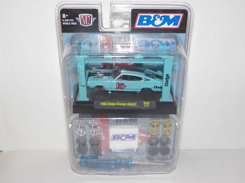 M2 Machines Model Kits 1966 Dodge Charger Gasser B&M lt. blue R40 21-14 ...