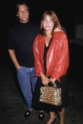 Morgan Mason and wife - singer Belinda Carlisle at an event 1988 Old ...