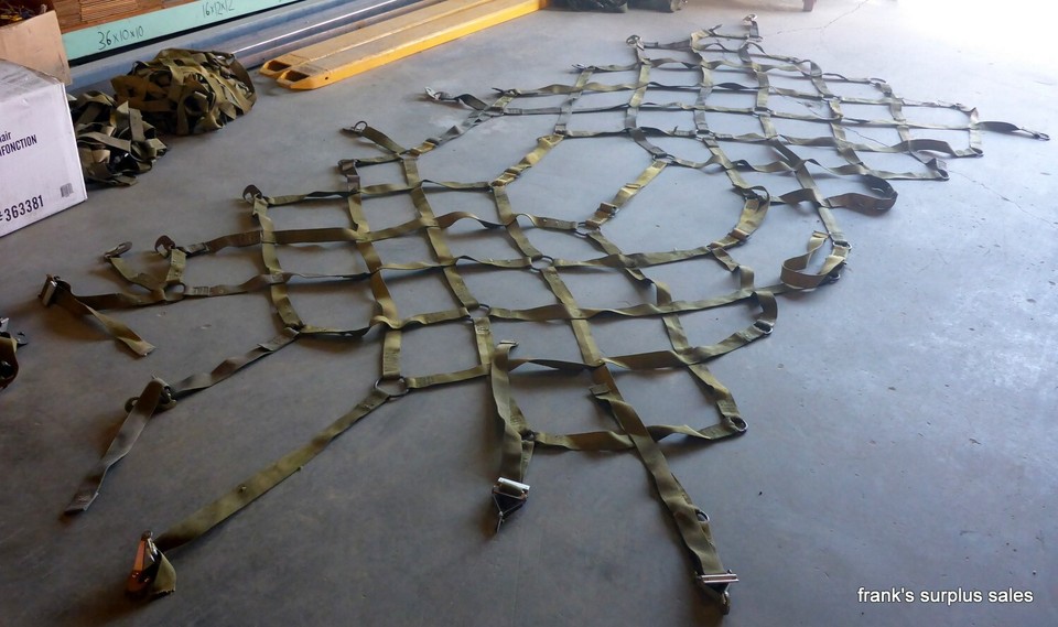 Military Aircraft Cargo Net Tie Down 6' x 14' (72" x 168") Climbing Net ...