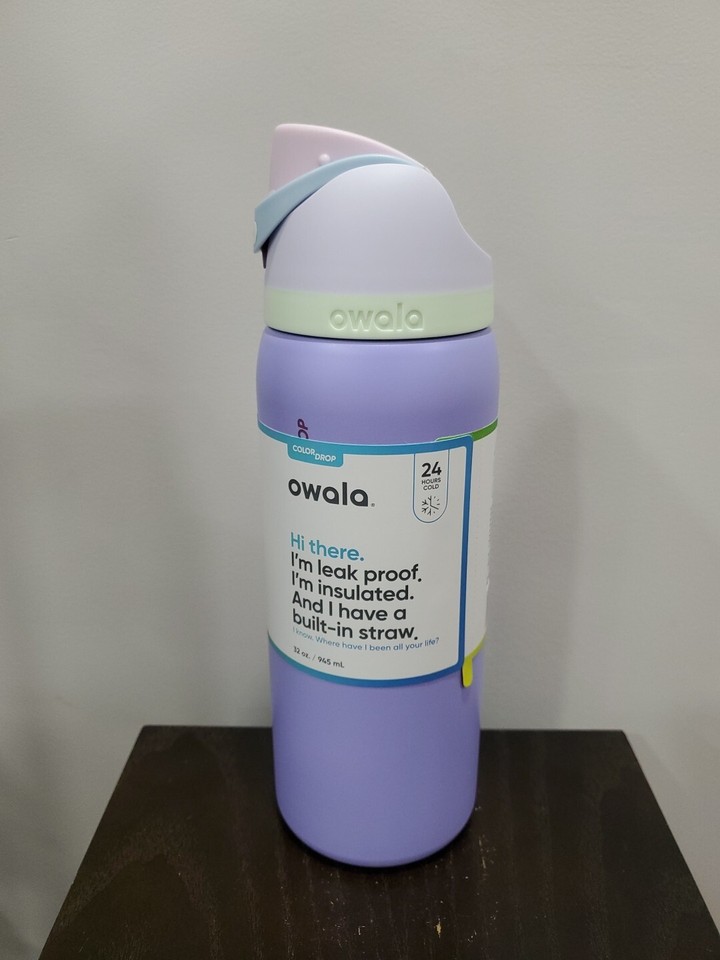 Owala FreeSip Stainless Steel Bottle / 32oz / Color: Lotsa Lilac *read ...