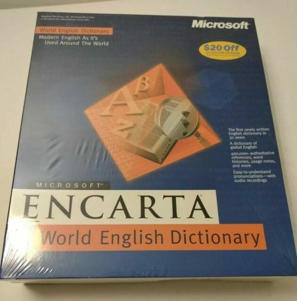 Microsoft Encarta World English Dictionary - 659556132026 for sale ...