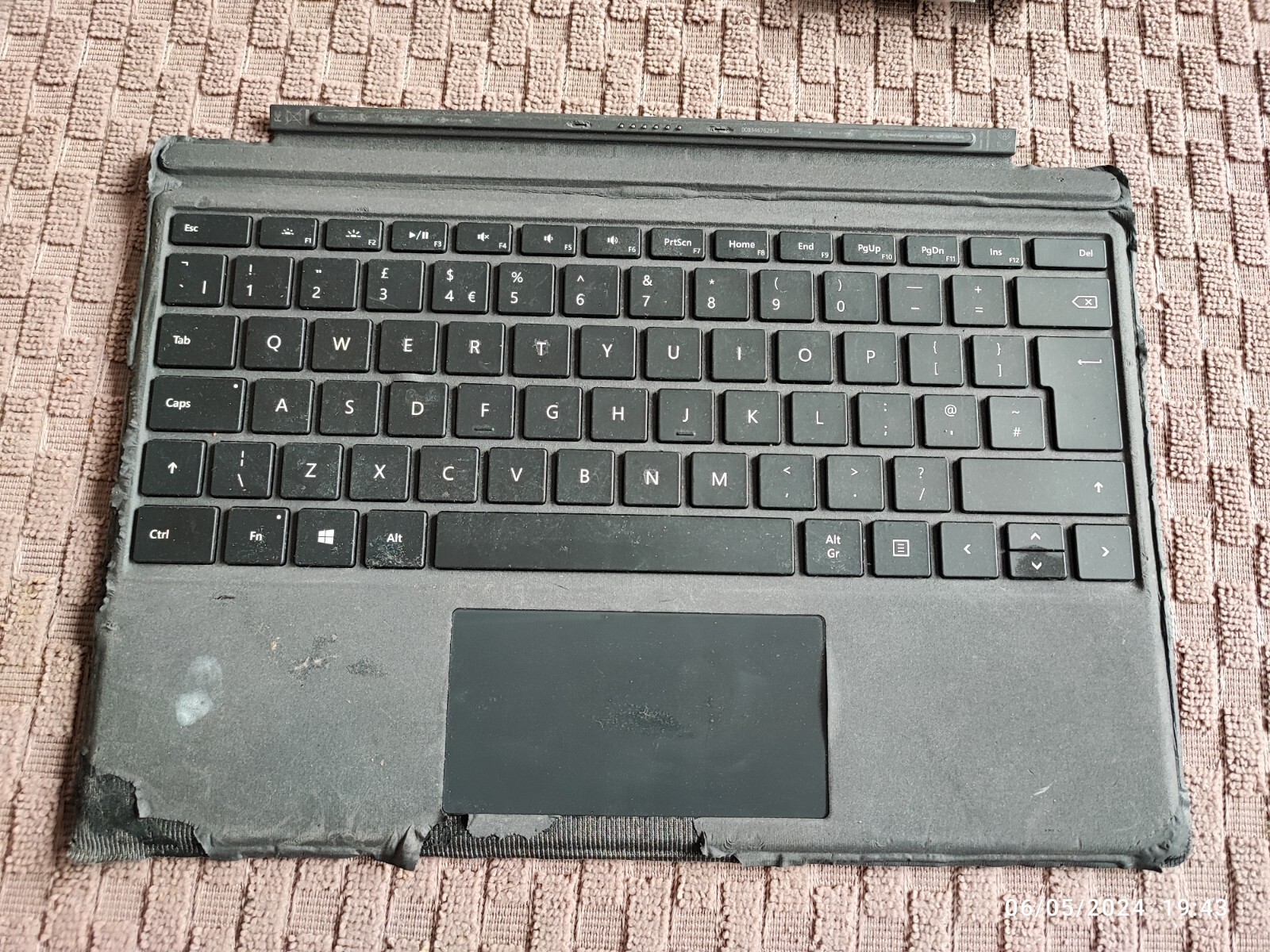 Microsoft 1725 Surface Pro 4 Signature Type Cover - Blue for sale ...