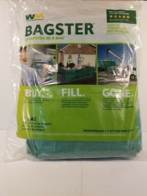Waste Management Bagster, Dumpster In A Bag 8ftx4ftx2ft 6in, 3CUYD ...