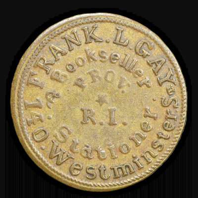 1863 Providence Rhode Island Civil War Token Frank L Gay Bookseller | eBay