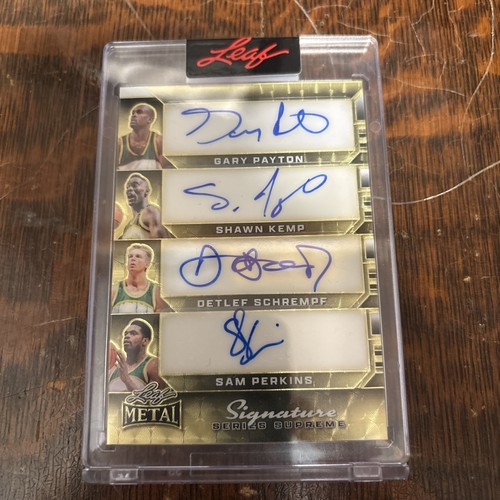 2024 Leaf Metal Seattle SuperSonics 1/1 (GOLD) 4 Autographs!!! | eBay