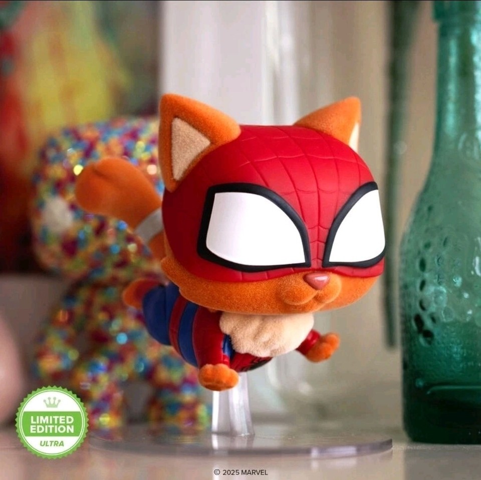 Funko POP! Ultra Flocked Spider Cat Spiderverse #1509 LE 5,000 Presale ...