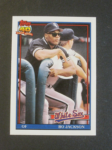 1991 TOPPS TRADED BO JACKSON CHICAGO WHITE SOX CARD #58T!!!!!!!!! | eBay