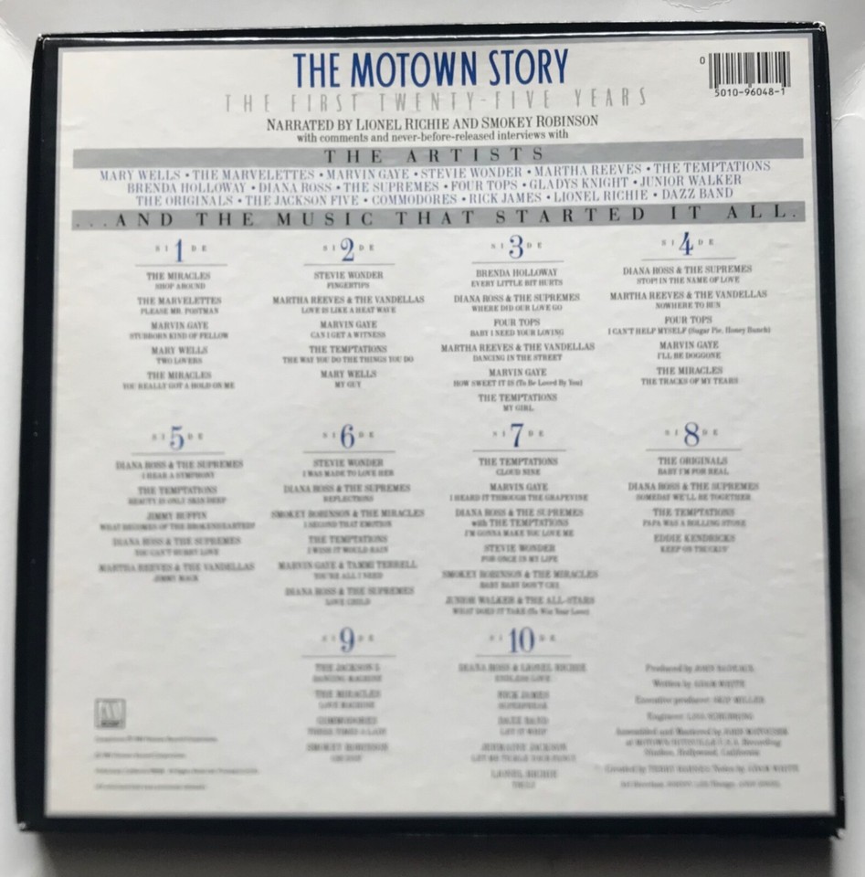 The Motown Story, First 25 Years - 1983 - Five LP Box Set w/ Booklet | eBay