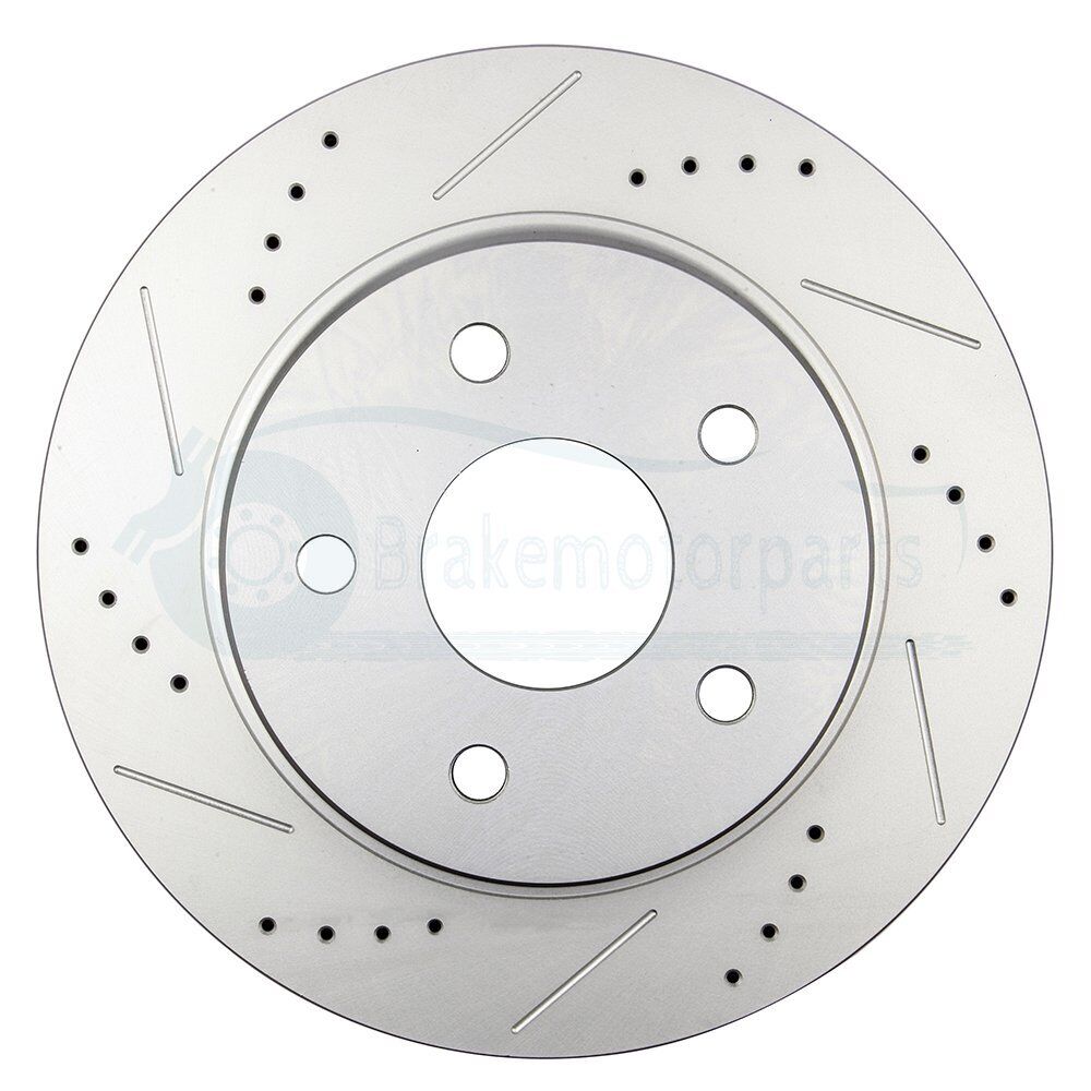 Front Brake Rotors Drilled And Slotted Kit For Dodge Ram 1500 06 - 10 ...