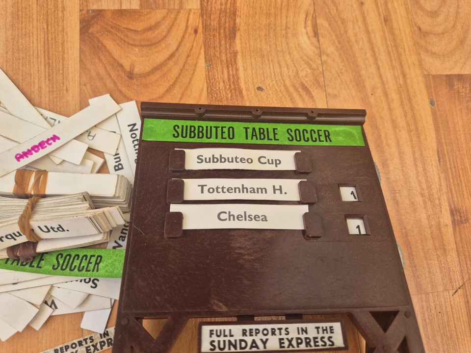 VINTAGE SUBBUTEO HEAVYWEIGHT SET Z C115 MATCH SCORE RECORDER SCOREBOARD ...