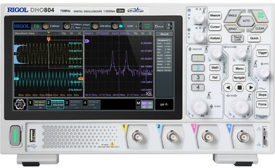 RIGOL DHO804 4-Ch Digital Oscilloscope Tabletop Touchscreen 70 MHz 1.25 ...