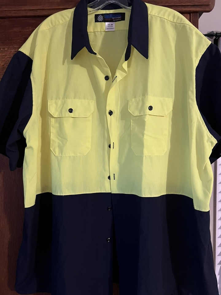 Work Shirts High Visibility Hi-Vis Reflective Safety Uniform Towing 4XL ...