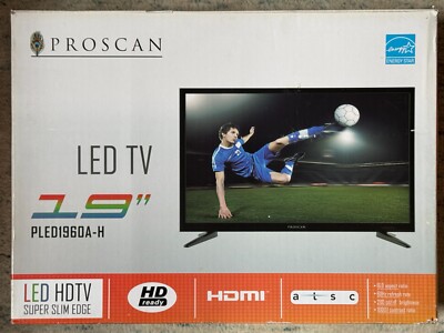 Proscan 19” LED TV - PLED1960A-H Slim Edge, for kitchen, office, guest ...