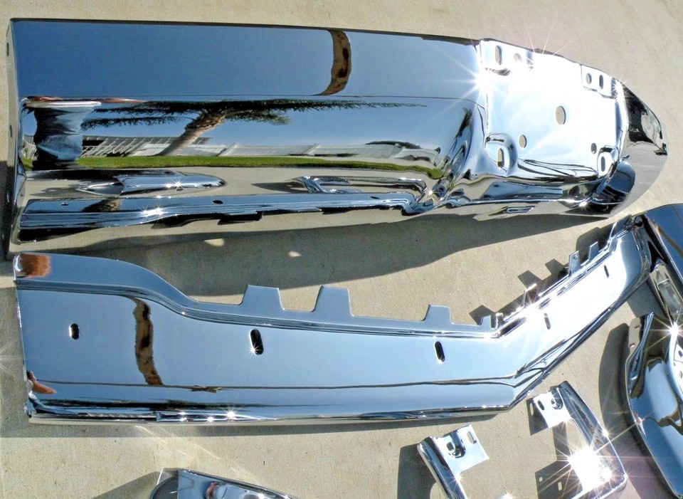 CADILLAC NEW TRIPLE PLATED CHROME FRONT IMPACT BUMPER 1964 64 OEM | eBay