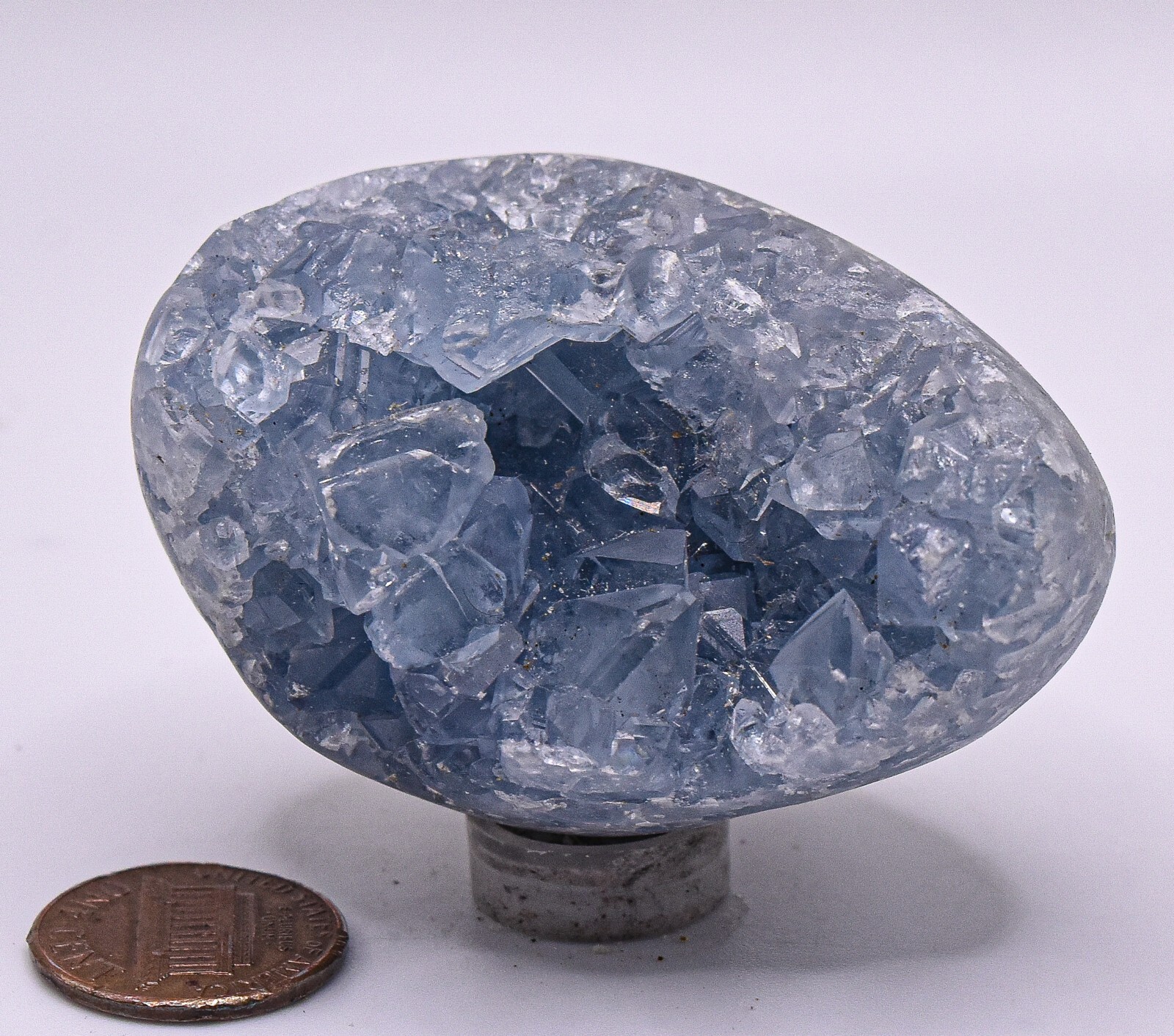 60mm Celestite Cluster Egg Polished Celestine Gemstone Geode Crystal ...