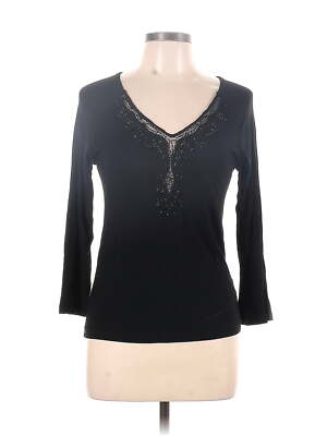 CLN Women Black Long Sleeve Blouse L | eBay