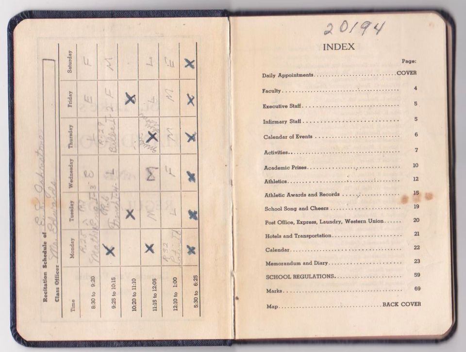 1950-51 HOTCHKISS SCHOOL LAKEVILLE, CT HANDBOOK OF SCHOOL INFO ...