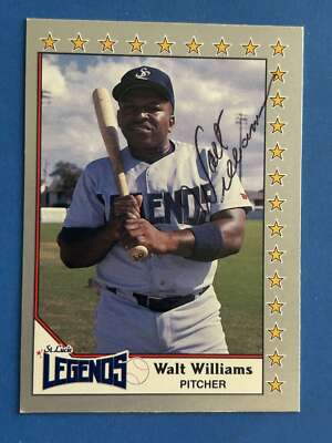 Walt Williams Autograph Signed 1990 Pacific SPBA St Lucie Legends | eBay