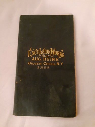 Excelsior Works Aug. Heine Catalog/book illustrated price list 1886 | eBay