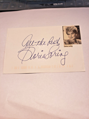 Gloria Loring signed autographed post card | eBay