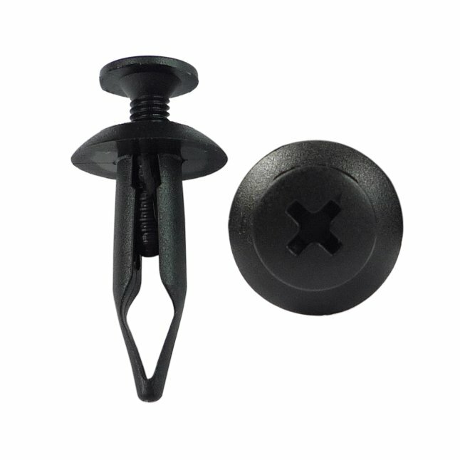 100 x Plastic Push Type Rivet Retainer Fastener Bumper Pin Clips For ...