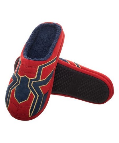 Spiderman Red & Blue Spider Men's Slippers Assort Sizes L & XL 9/10, 11 ...