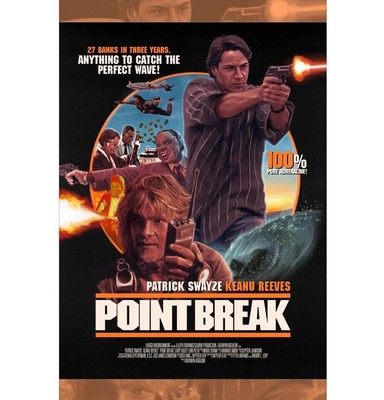 Point Break Johnny Bodhi Giclee Print 18x24 Gibson Graphix NEW | eBay