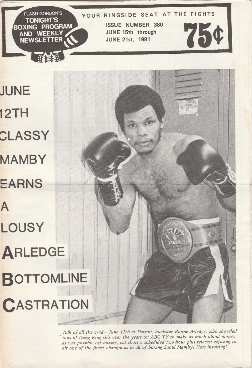 Saoul Mamby Boxing History Saoul Mamby, 1980s Junior Welterweight...