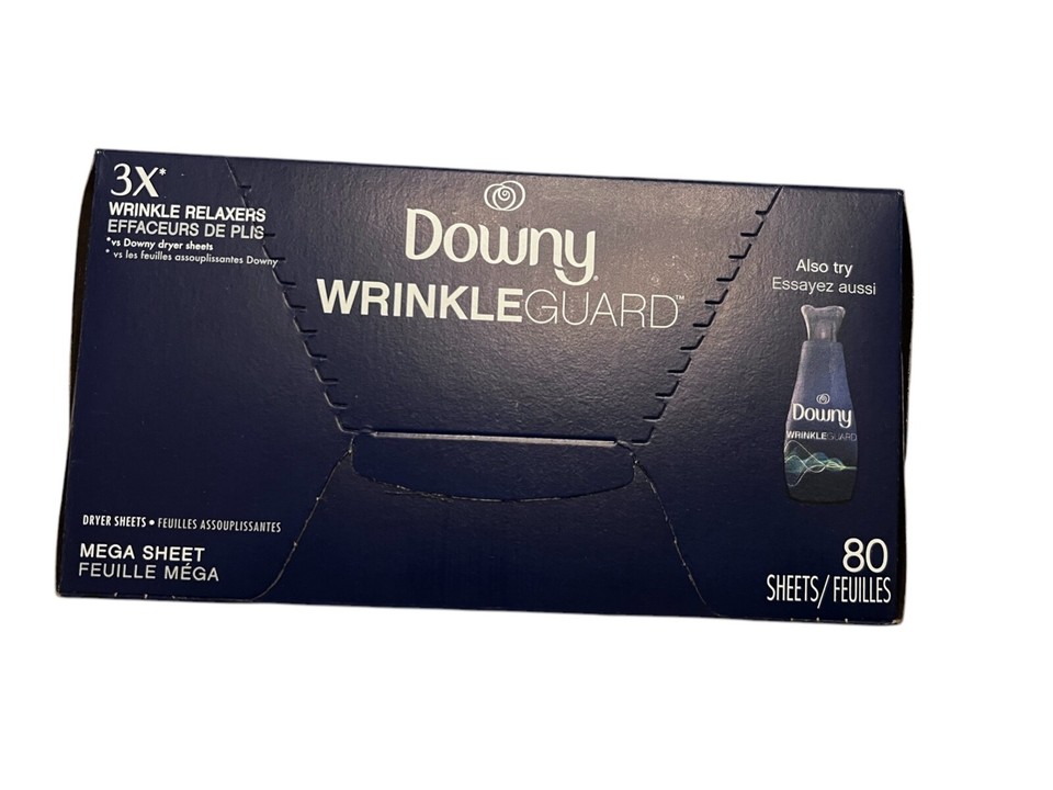 Lot 4 Downy WrinkleGuard Dryer Mega Sheets 80 Count 3X's Wrinkle ...