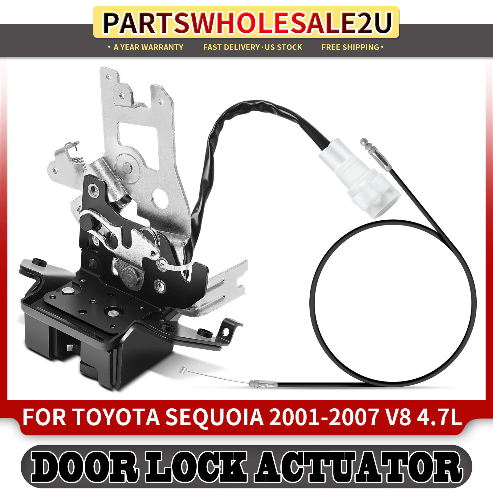 Tailgate Hatch Lock Actuator Assembly for Toyota Sequoia 2001-2007 ...