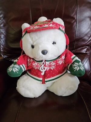 🎅 Dayton Hudson Christmas Holiday 1992 Song Bear & Tape SantaBear ...