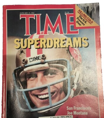 Joe Montana Time Magazine SF 49ers Jan 25, 1982 | eBay