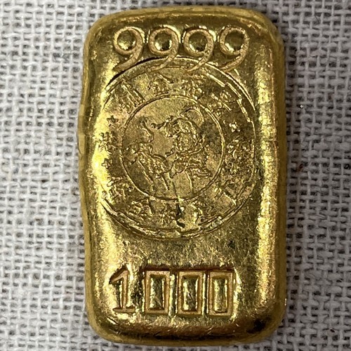 Rare Vintage King Fook 1 Tael Chinese Biscuit 24k Cast Gold Bar 1 2 rare-vintage-king-fook-1-tael-chinese-biscuit-24k-cast-gold-bar-1-2