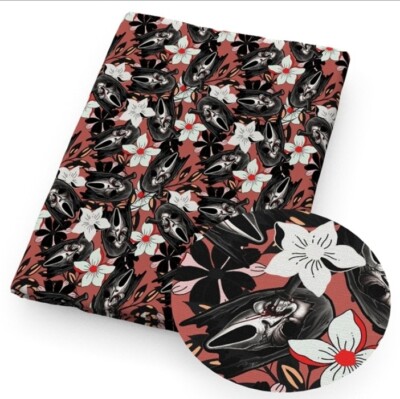 Halloween Scary FAUX LEATHER SHEET 8" x 12" Boys of Horror 1223134 ...