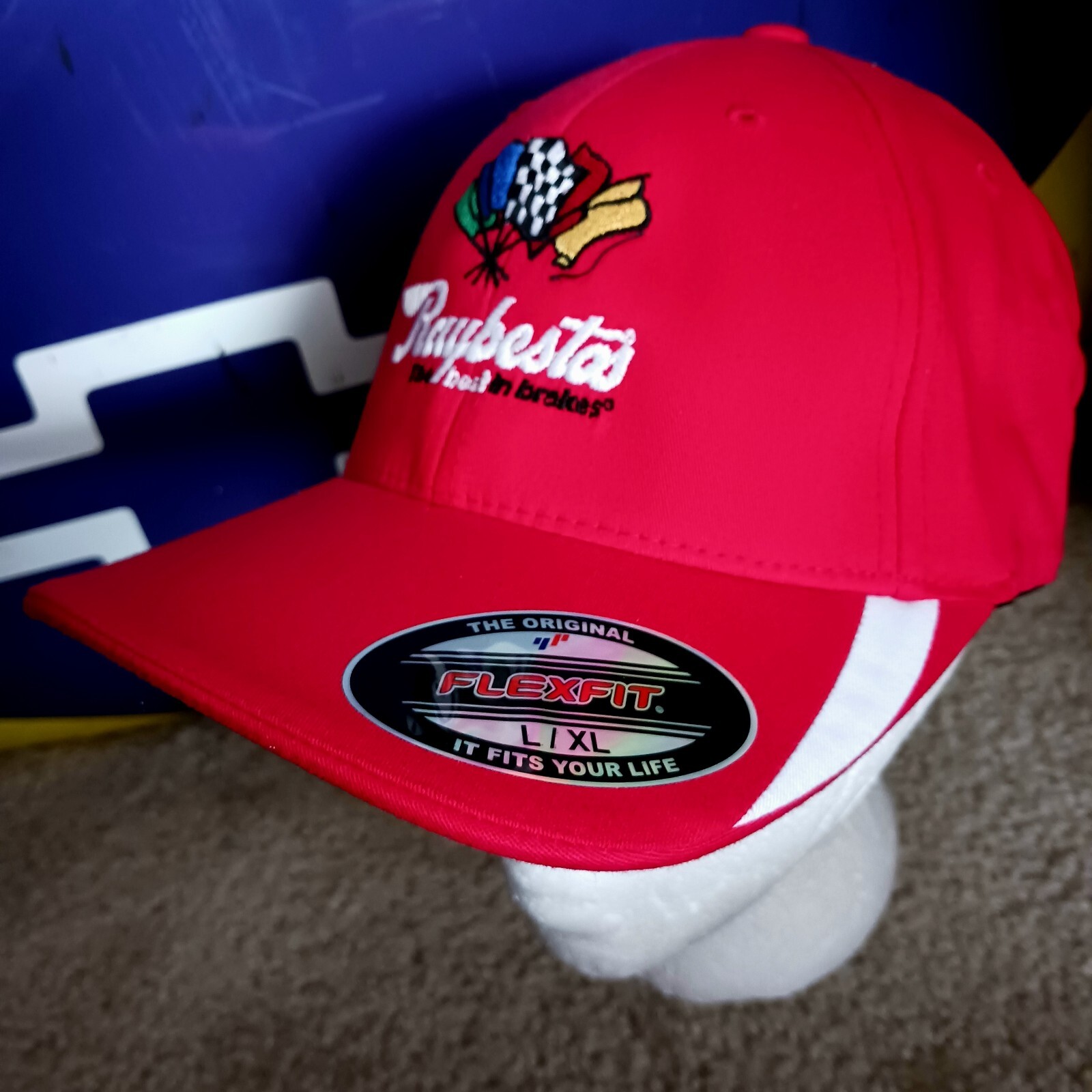 Raybestos The Best In Brakes L/XL FlexFit Hat Cap NASCAR Racing ...