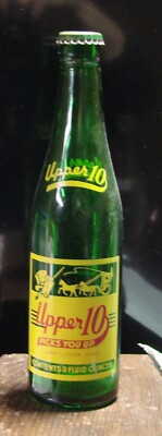Vintage Upper 10 ACL Soda Bottle "Picks You Up" 9 oz with Bottle Cap | eBay
