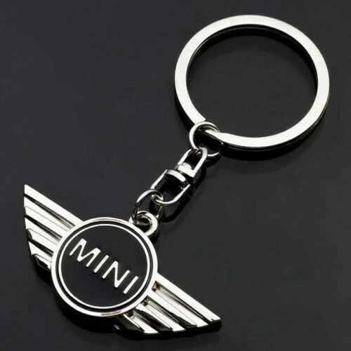 MINI Cooper Wing Logo Metal Keychain –Chrome Key Ring for MINI ...