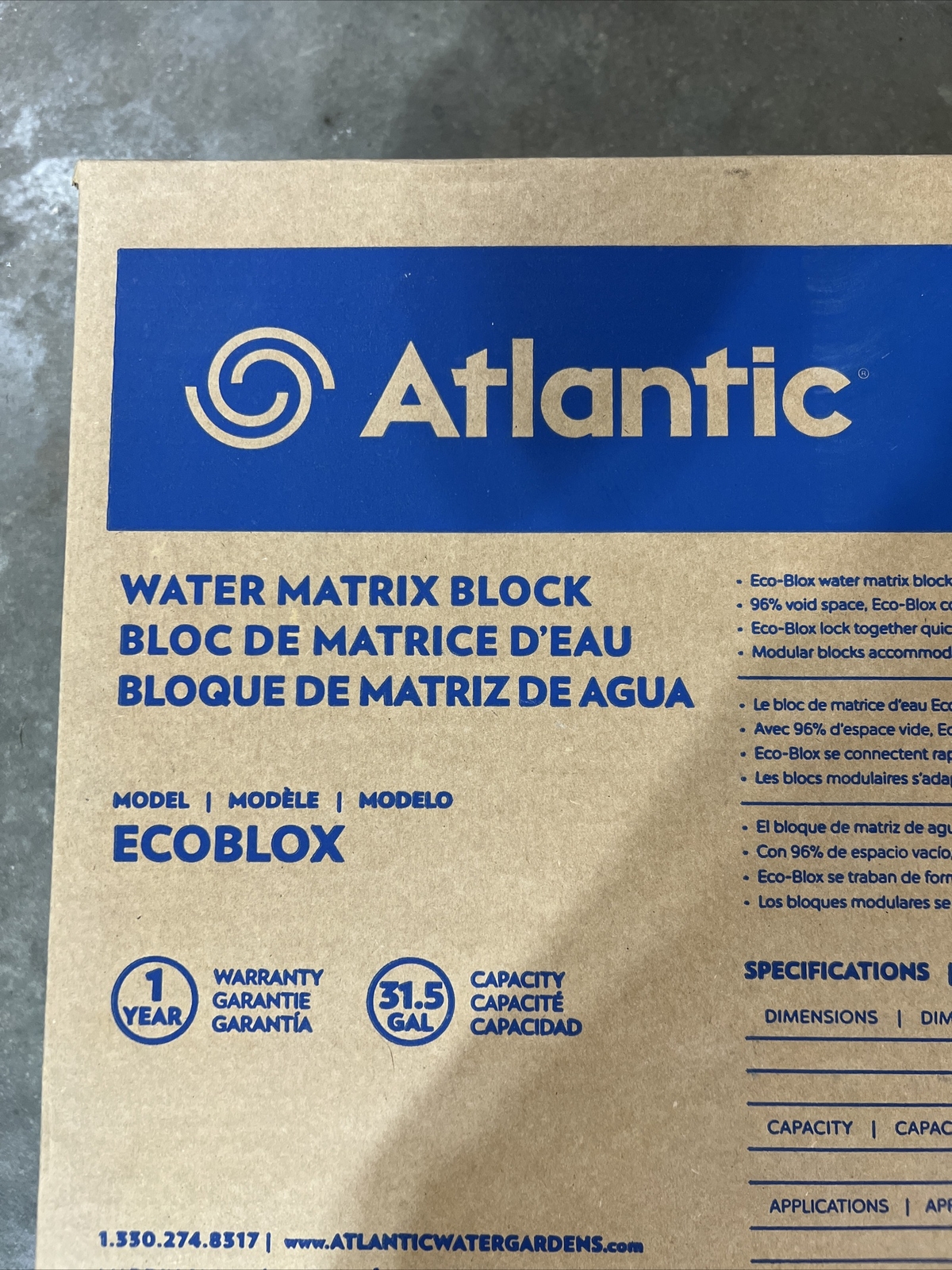 Atlantic Water Gardens Ecoblox Matrix Block for Disappearing Waterfall ...
