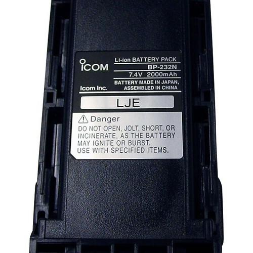 1pc Icom 7.4V 2300MAH LI-ION Spare BP-232H Battery Pack for IC41S | eBay